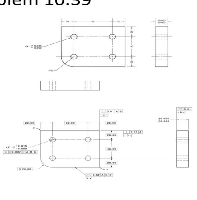 Solved please do that on solidwork with multiview drawing , | Chegg.com