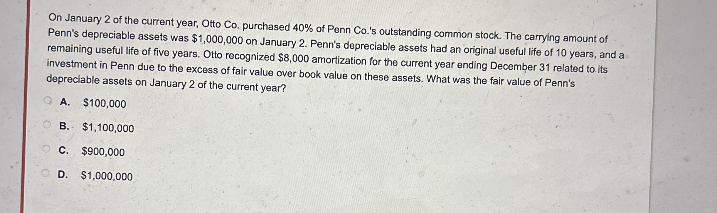 Solved On January 2 ﻿of the current year, Otto Co. | Chegg.com