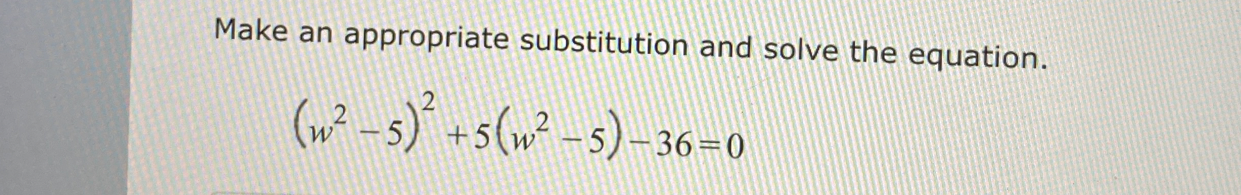 Solved Make an appropriate substitution and solve the | Chegg.com