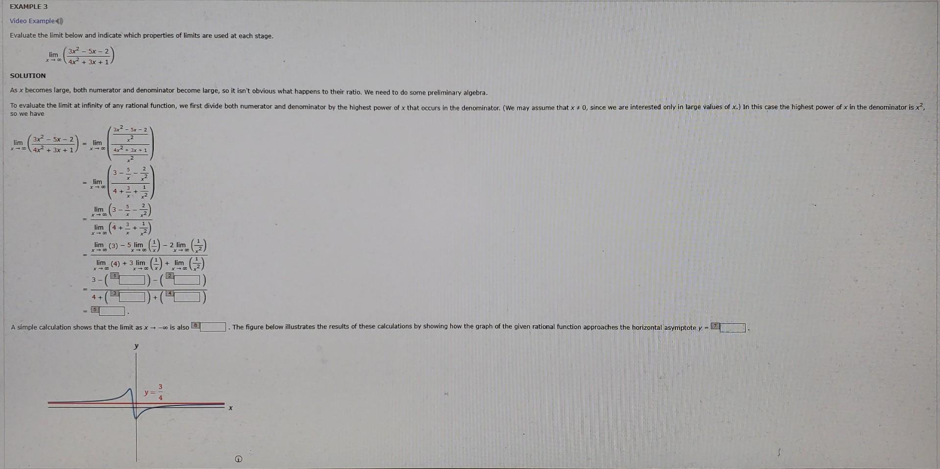 Solved Evaluate the limit below and indicate which | Chegg.com