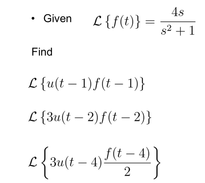 Solved Find the Laplace transforms of sinh at and cosh at 1 | Chegg.com