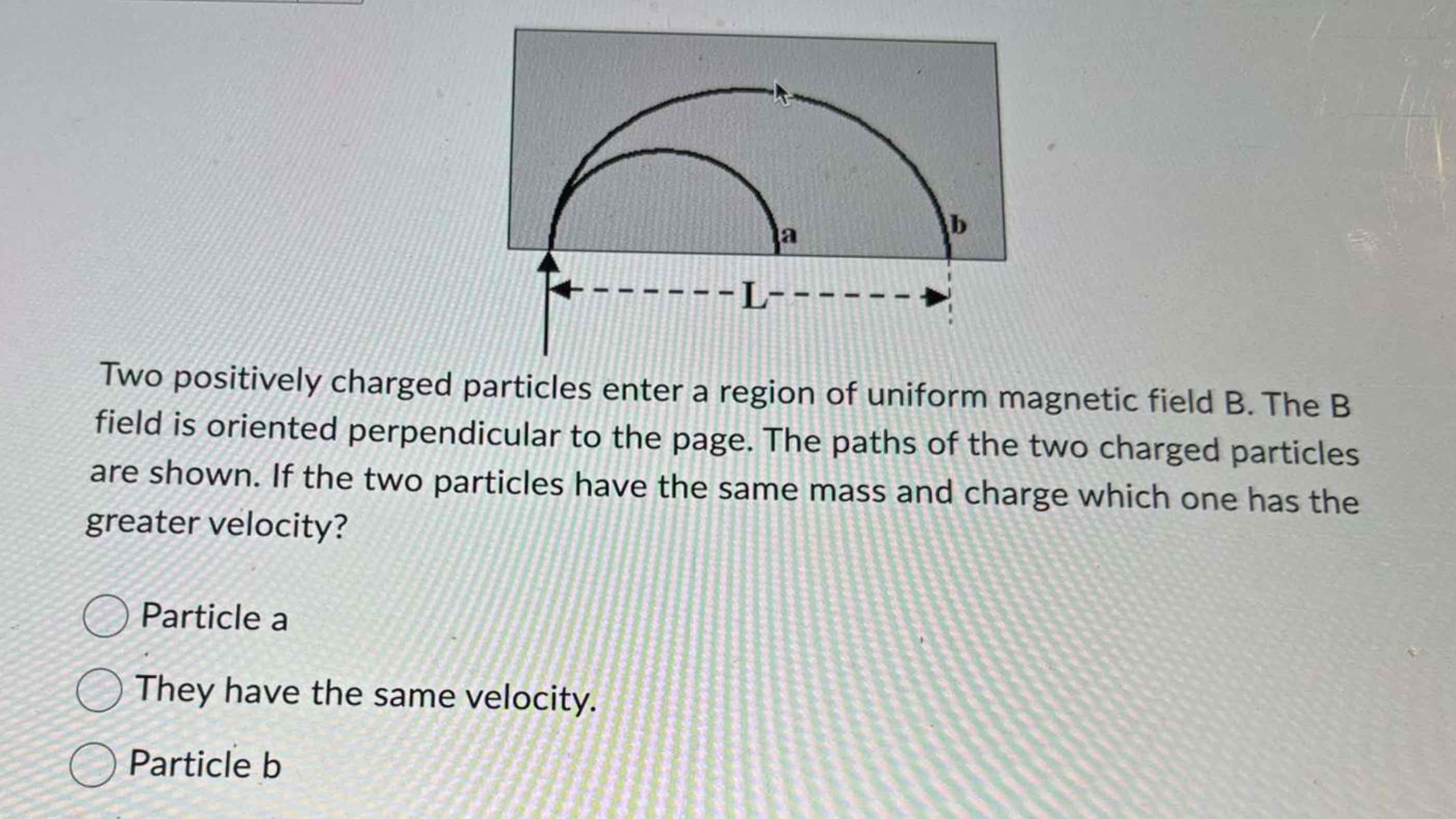 Solved Two positively charged particles enter a region of | Chegg.com