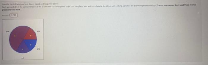 Solved Consider the following game of chance based on the | Chegg.com