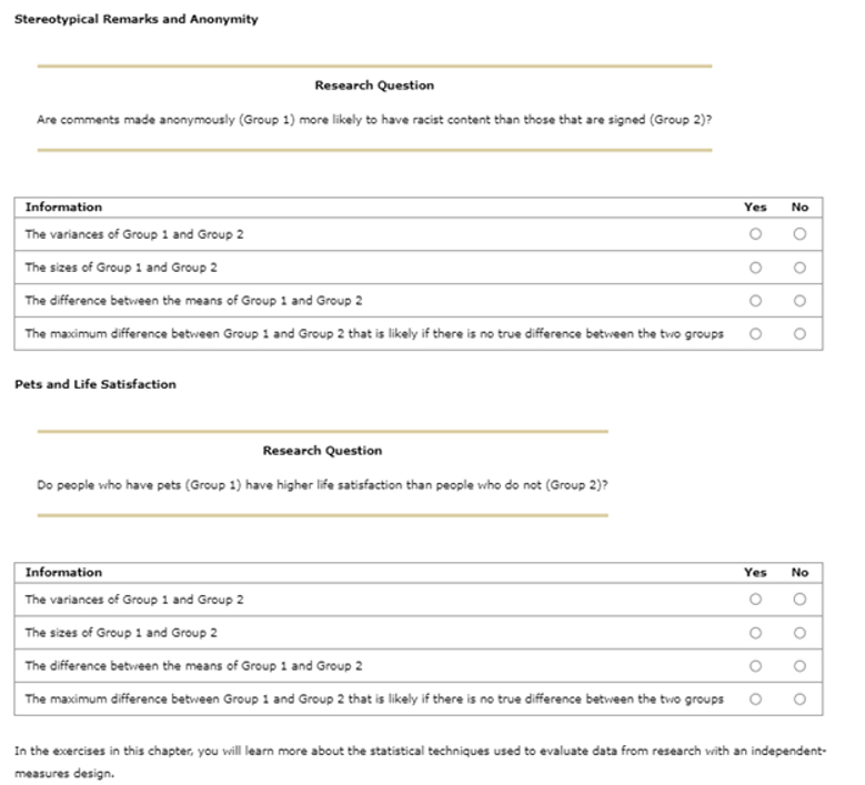 Solved Stereotypical Remarks and AnonymityResearch | Chegg.com