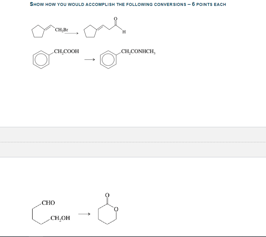 Solved SHOW HOW YOU WOULD ACCOMPLISH THE FOLLOWING | Chegg.com