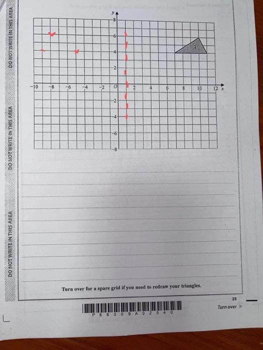 Solved 9 The grid opposite shows triangle A. Triangle A is | Chegg.com