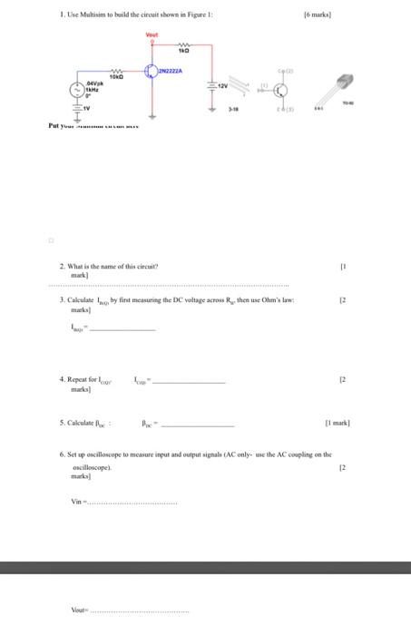 1. Lse Multivim to baild the circuit shown in Figare | Chegg.com