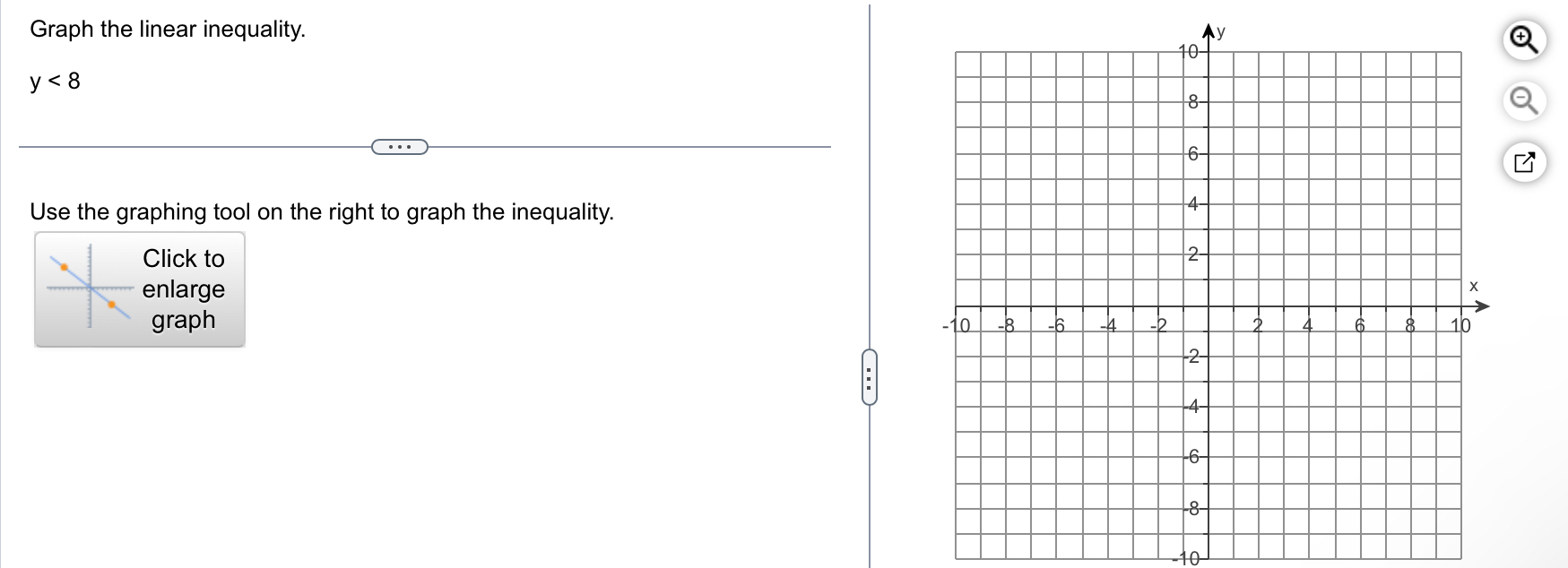 Solved Graph the linear inequality.y