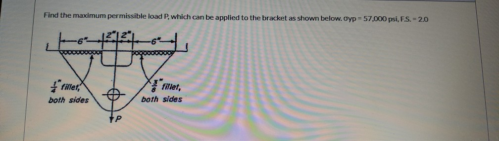 Solved Find the maximum permissible load P, which can be | Chegg.com