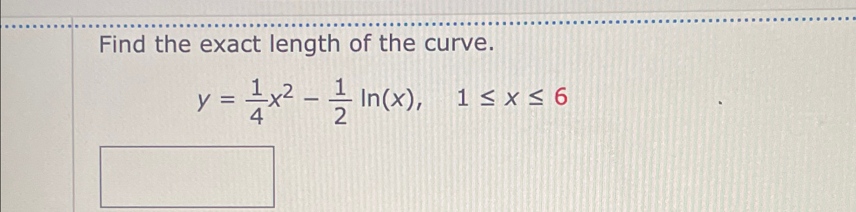 Solved Find the exact length of the | Chegg.com