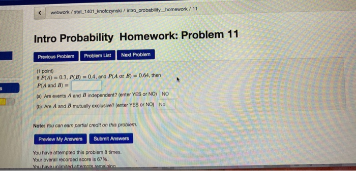 Solved webwork / stat_1401_knofczynski / | Chegg.com