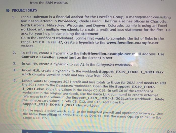 Lewellen Group GENERATE REPORTS FROM MULTIPLE | Chegg.com