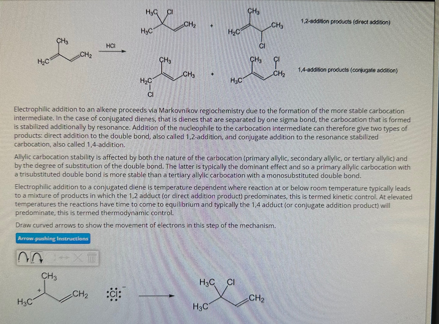Solved Electrophilic addition to an alkene proceeds via | Chegg.com