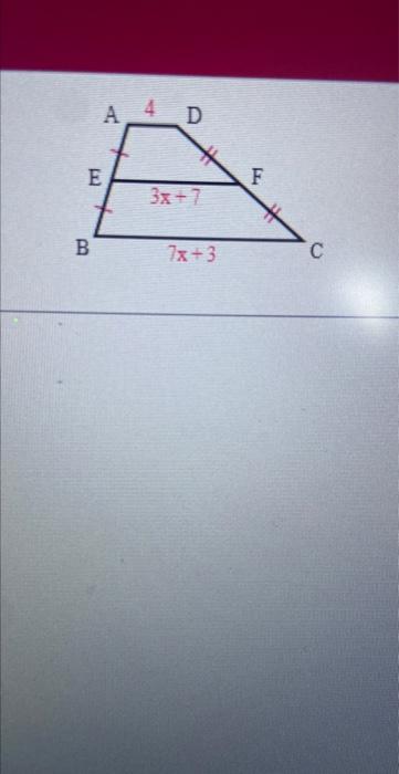 Solved Find EF in the trapezoid | Chegg.com