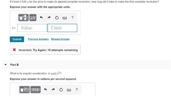 Solved A computer disk drive is turned on starting from rest | Chegg.com