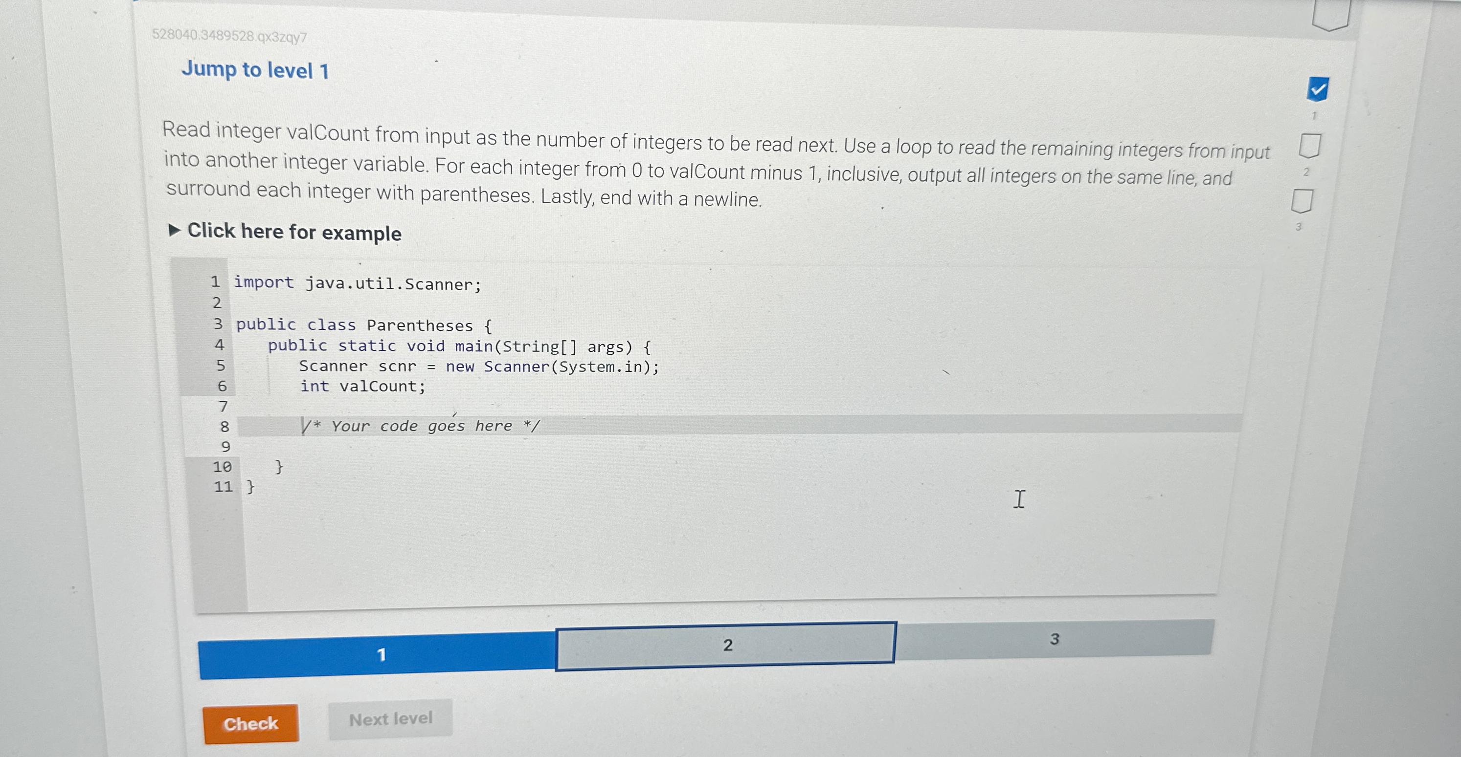 Solved 528040.3489528.qx3zqy7Jump to level 1Read integer | Chegg.com