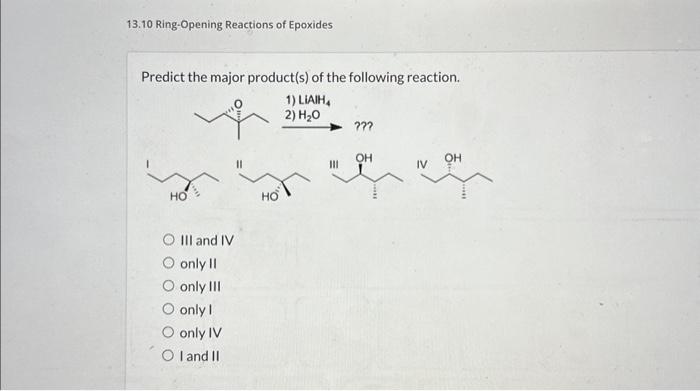 Solved Predict the major product(s) of the following | Chegg.com