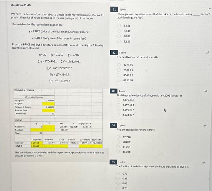 Solved Help with 31-35I think it's meant to be plugged in | Chegg.com