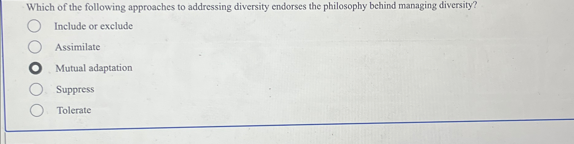 Solved Which of the following approaches to addressing | Chegg.com