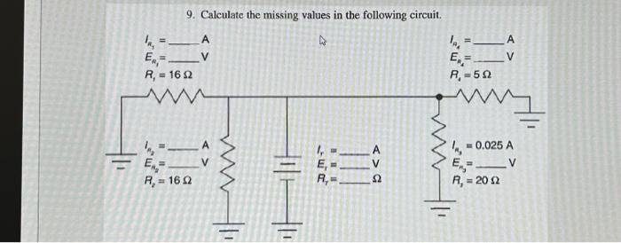 Solved 5. Calculate the missing values in the following | Chegg.com
