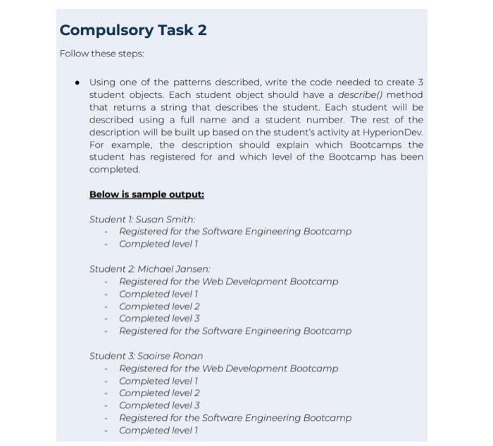 Solved Please use the following instrurction bellow I have | Chegg.com