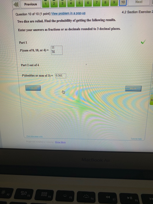 Solved 3 4 5 6 7 8 9 10 Next Previous Question 10 of 10 (1 | Chegg.com
