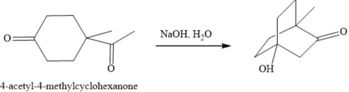 Solved NaOH,H2O 4-acetyl-4-methylcyclohexanone | Chegg.com
