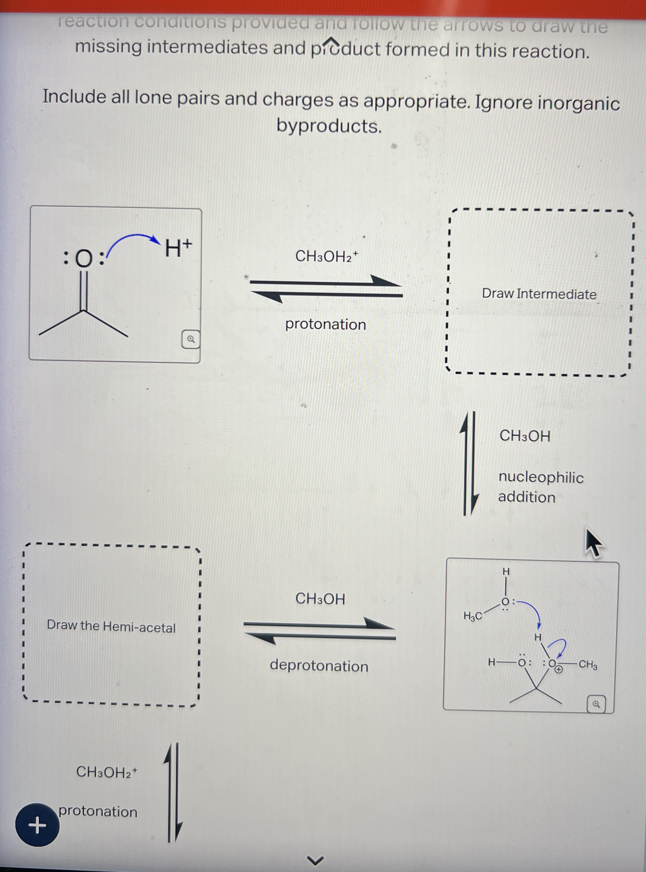 Solved reaction conditions provided and follow the arrows to | Chegg.com