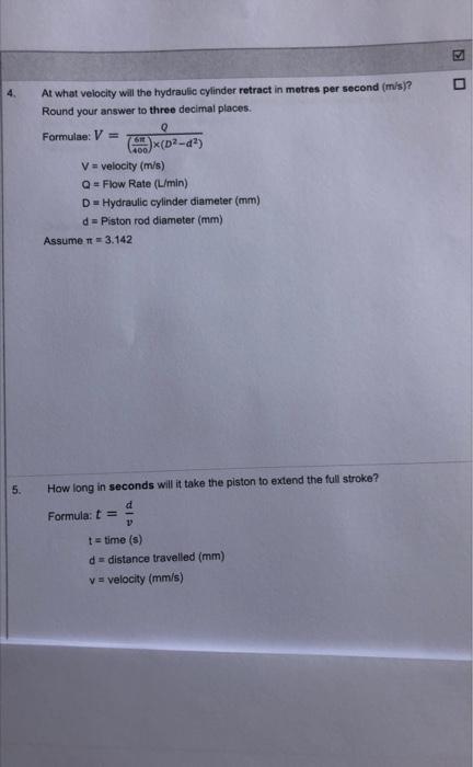 Solved 1. Calculate the Displacement volume (V) in litres | Chegg.com