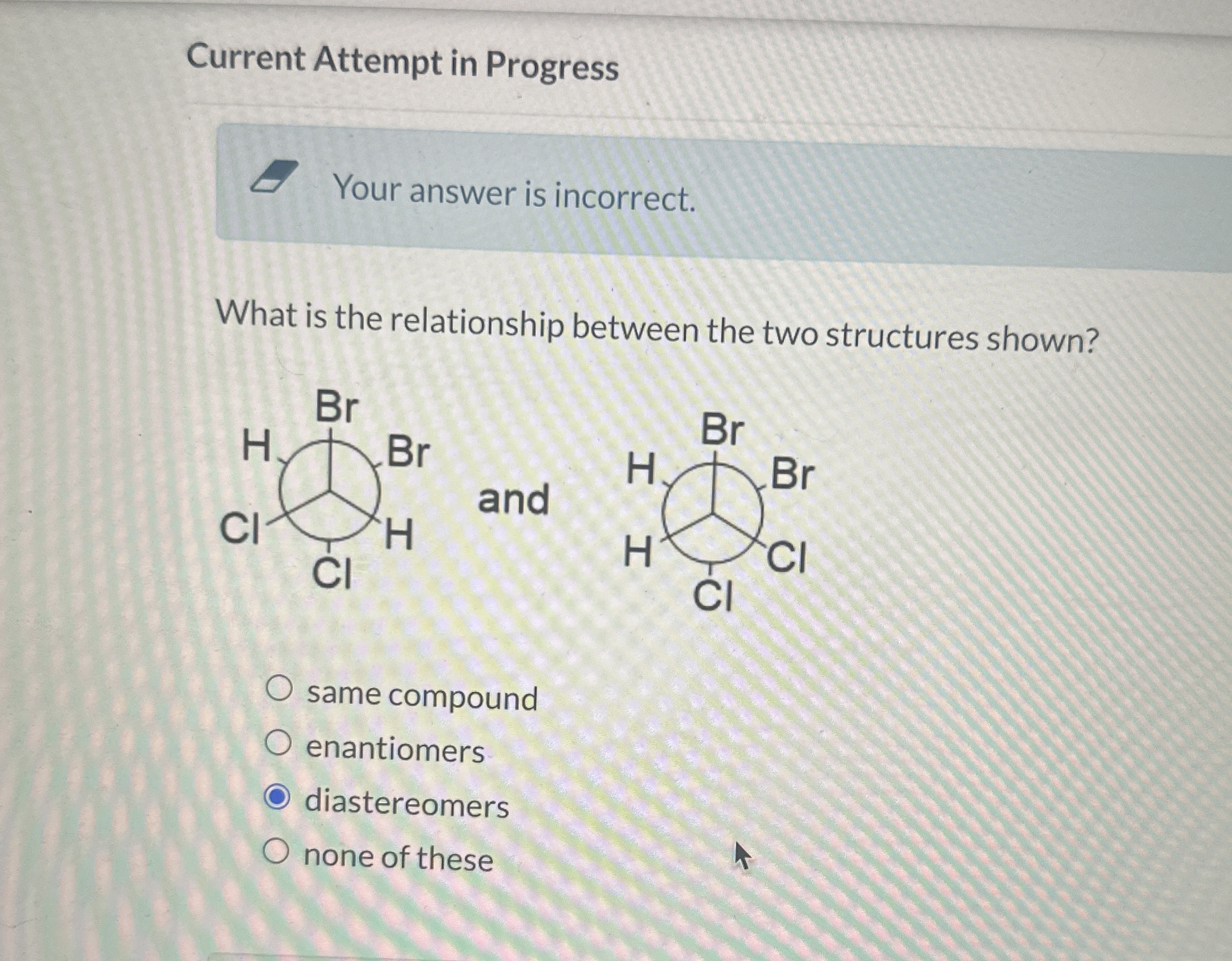 Solved Current Attempt in ProgressYour answer is | Chegg.com