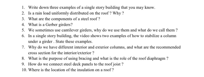 Solved 1. Write down three examples of a single story | Chegg.com