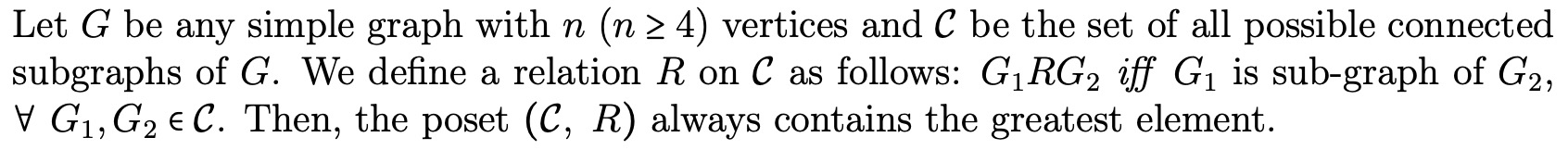 Solved Let G ﻿be any simple graph with n(n≥4) ﻿vertices and | Chegg.com