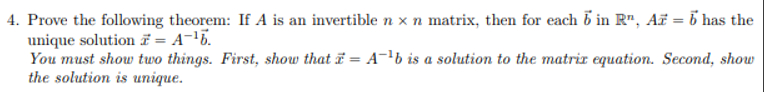 Prove the following theorem: If A ﻿is an invertible | Chegg.com