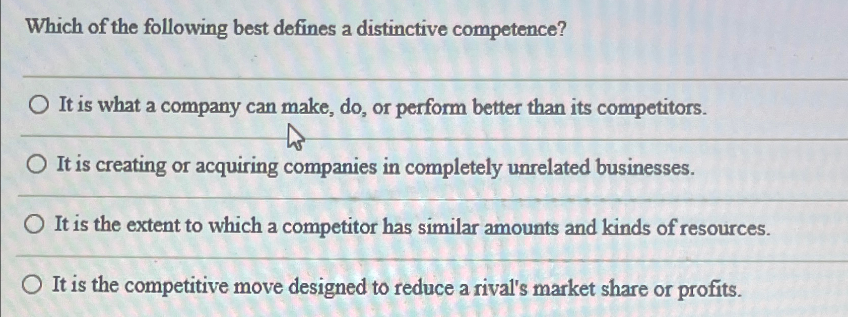 Solved Which of the following best defines a distinctive | Chegg.com