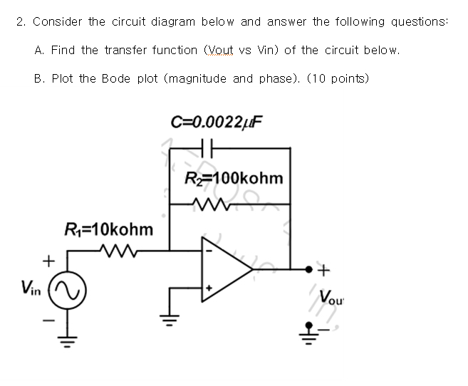 Solved Consider the circuit diagram below and answer the | Chegg.com