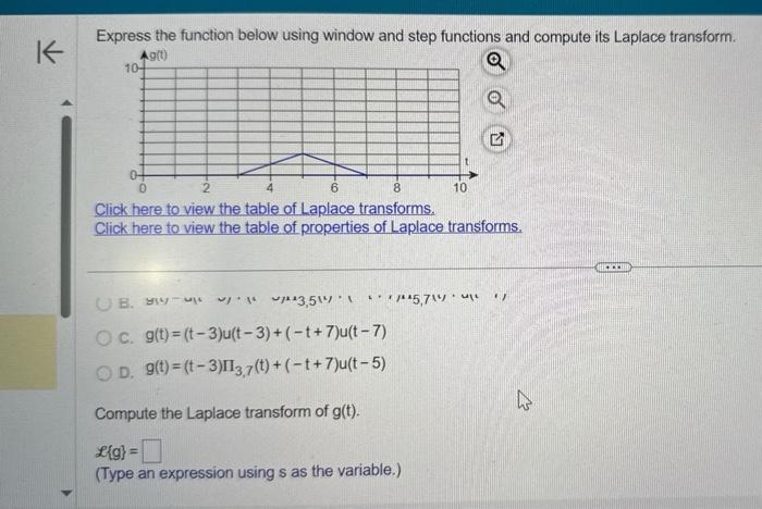 Solved Express the function below using window and step | Chegg.com