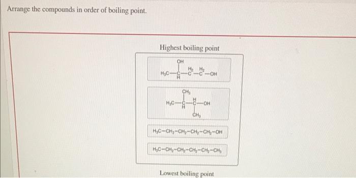 Solved Several methanol (CH,OH) dimers are drawn and several | Chegg.com