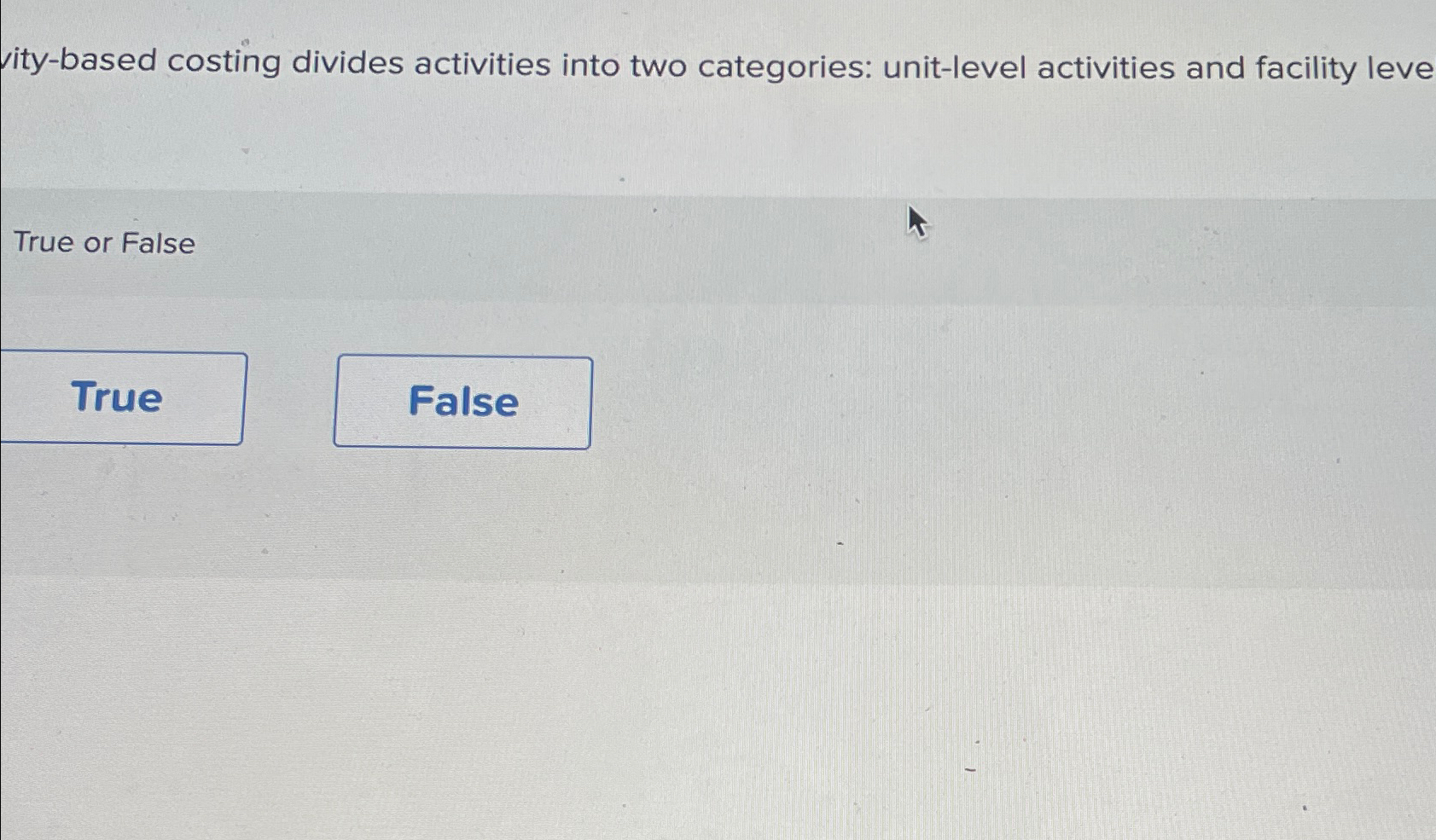 Solved rity-based costing divides activities into two | Chegg.com