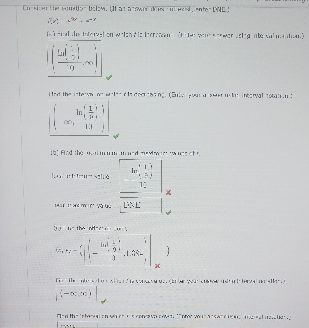 Solved der the equation below. (If an answer does not exist, | Chegg.com