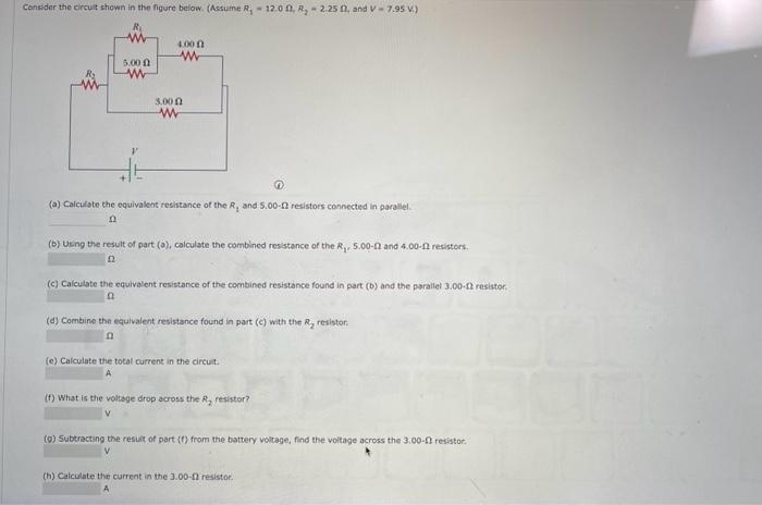 Solved Consider the eircut shown in the figure below (Assume | Chegg.com