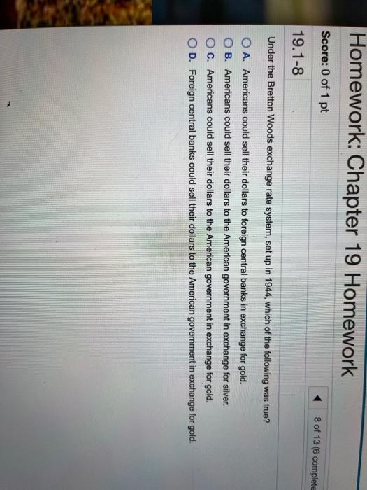 Solved Homework: Chapter 19 Homework Score: 0 of 1 pt 8 of | Chegg.com