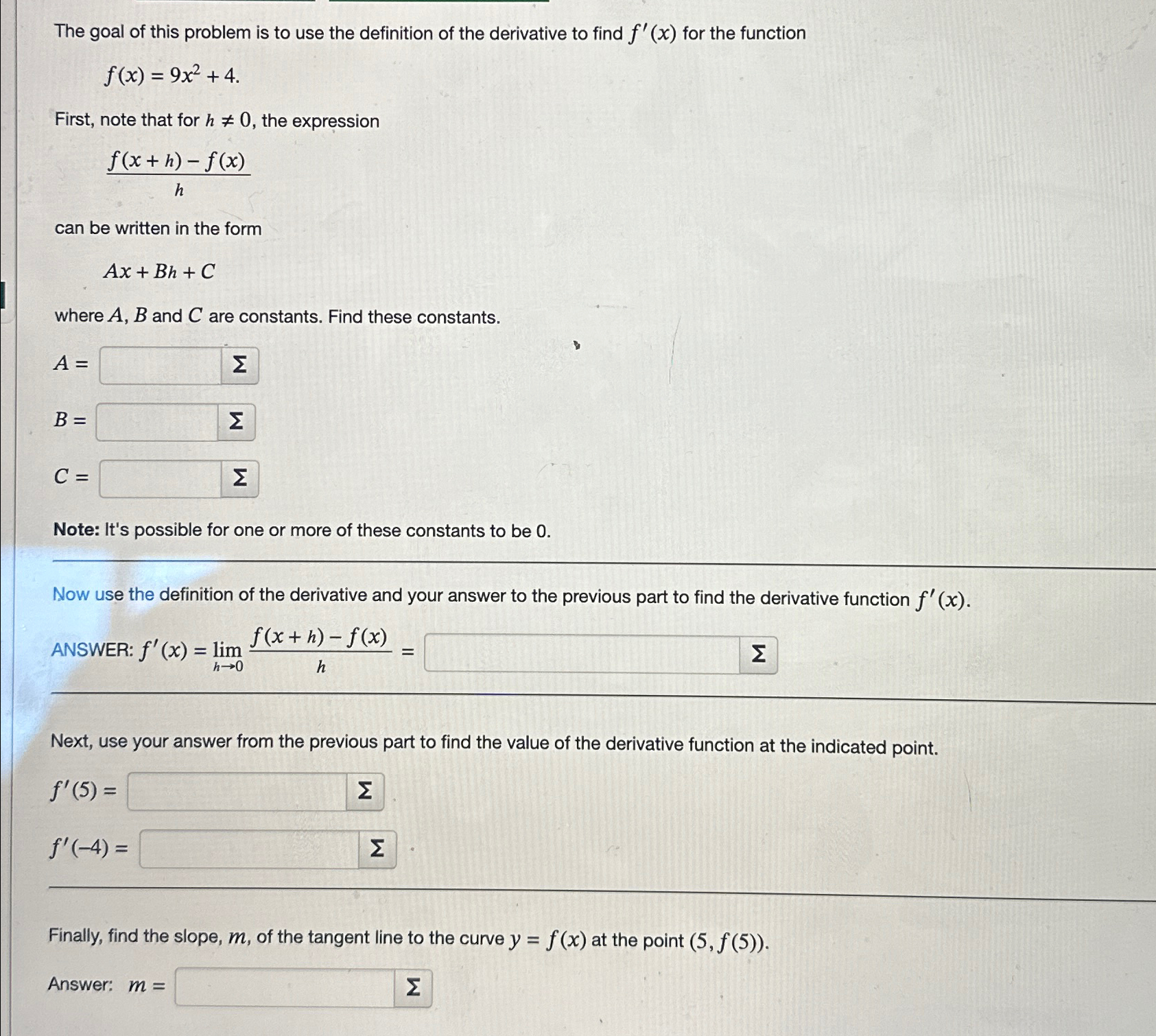 Solved The goal of this problem is to use the definition of | Chegg.com