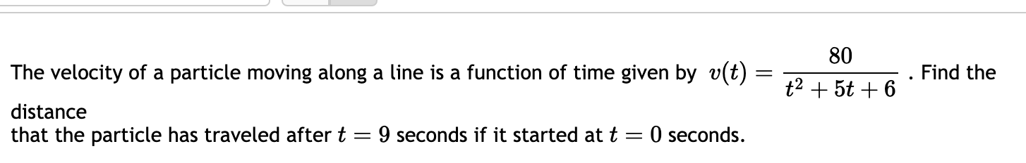 Solved The velocity of a particle moving along a line is a | Chegg.com