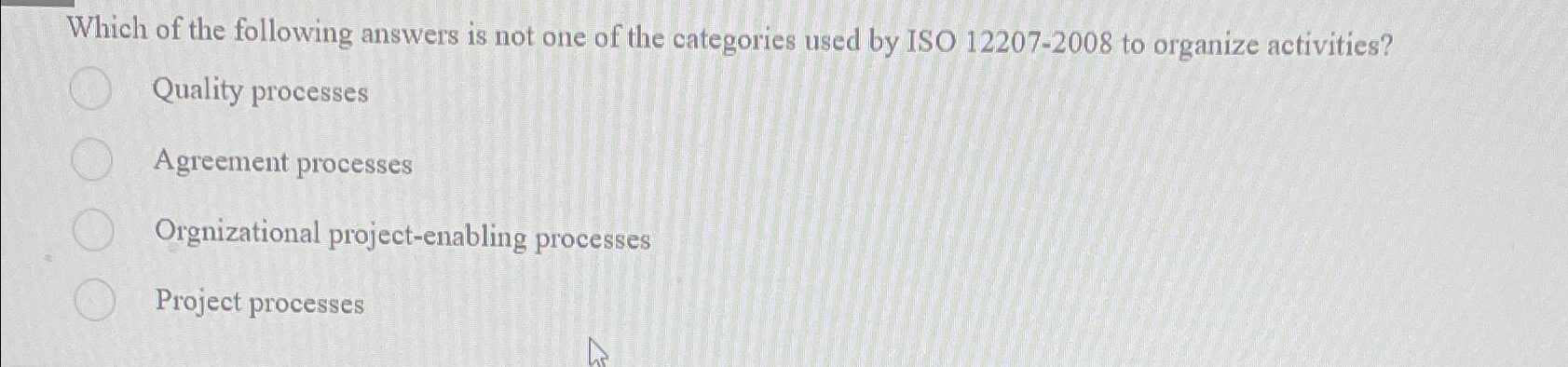 Solved Which of the following answers is not one of the | Chegg.com