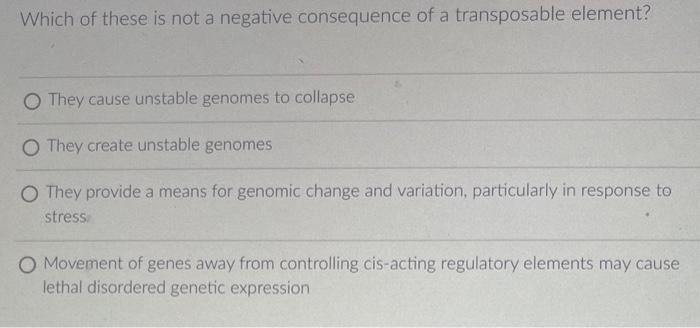 Solved Which of these is not a negative consequence of a | Chegg.com
