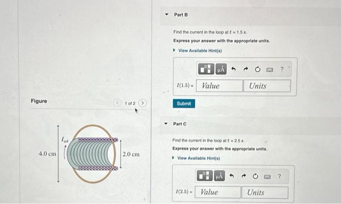 Solved (Figure 1) shows a 4.0-cm-diameter loop with | Chegg.com