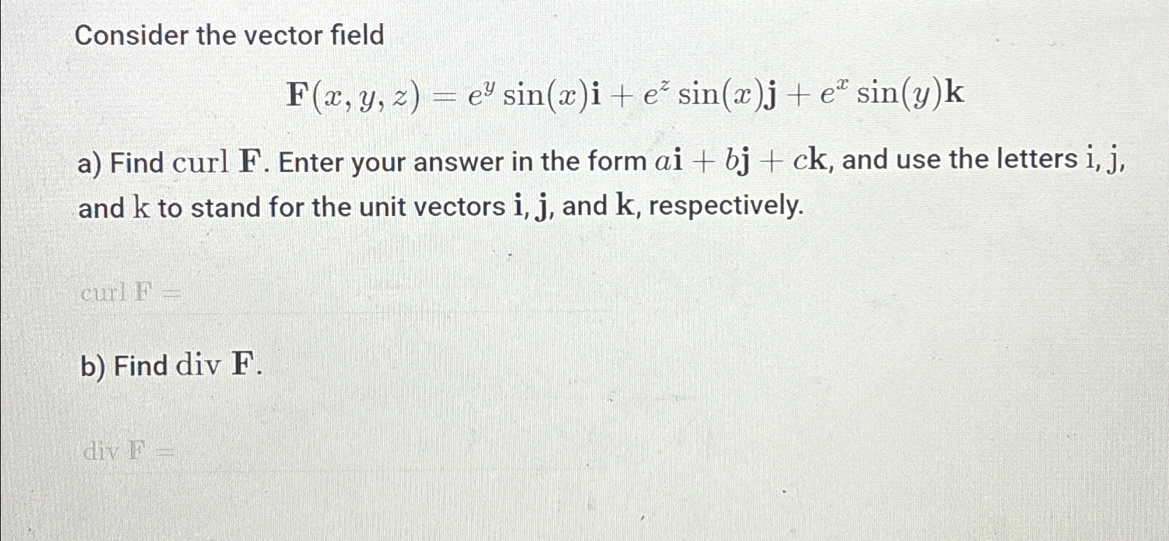 Solved Consider the vector | Chegg.com