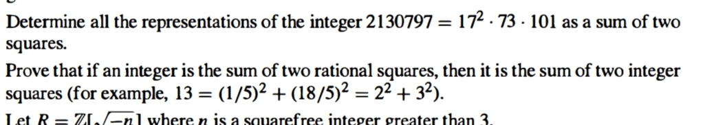 Solved Prove that if an integer is the sum of two rational | Chegg.com