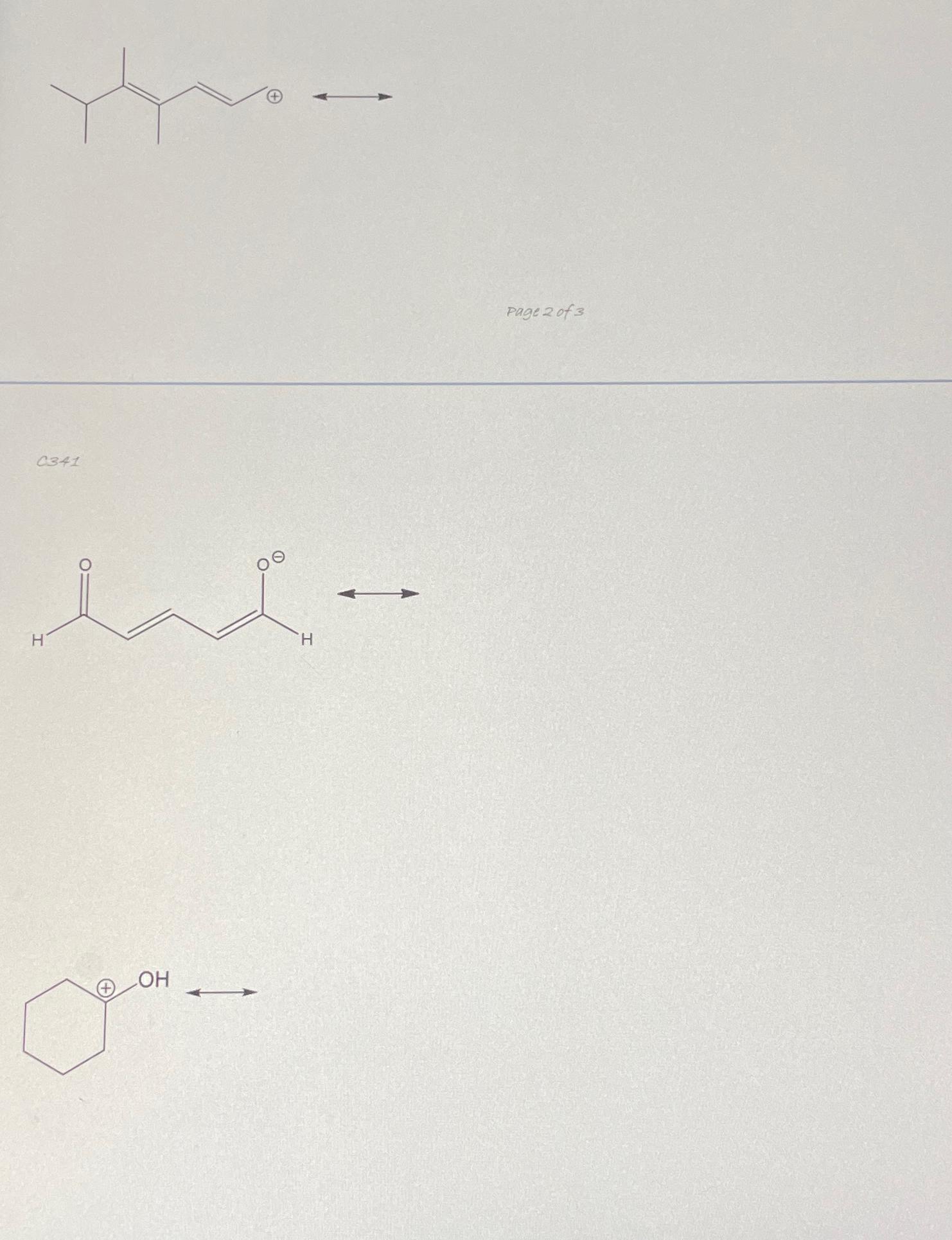 Solved draw all resonance structures for the following | Chegg.com