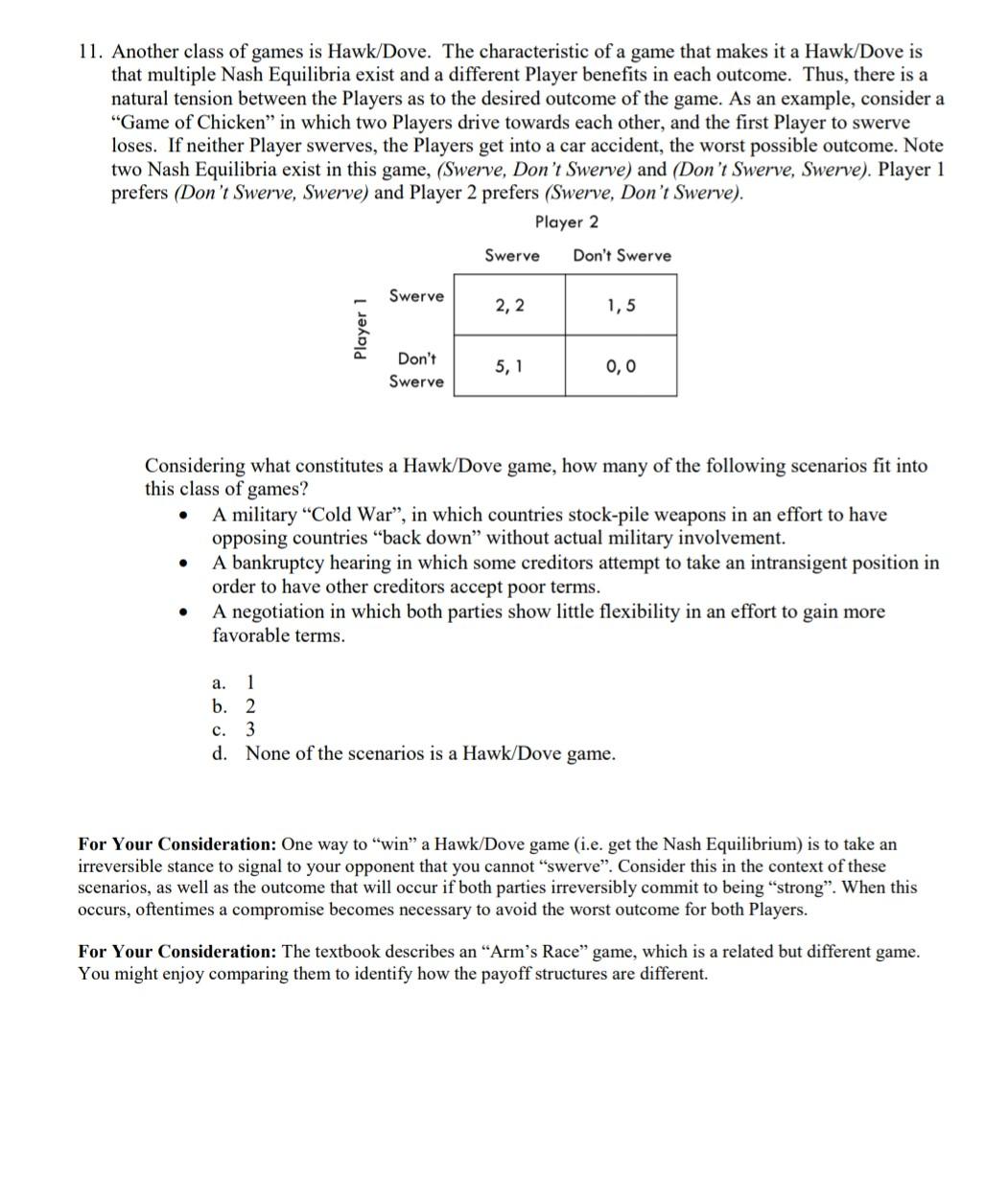 Solved 9. For the payoff matrix below, consider a sequential | Chegg.com